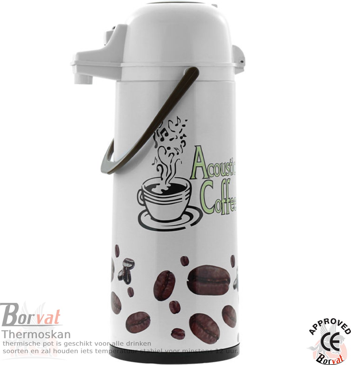 Borvat® - Stalen Pomp Roestvrijstalen Thermoskan – isoleerkan ...