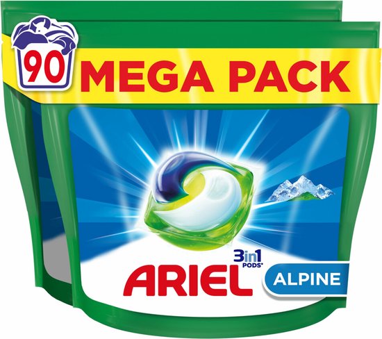 Ariel 3in1 Pods Wasmiddelcapsules Alpine 90 stuks | bol