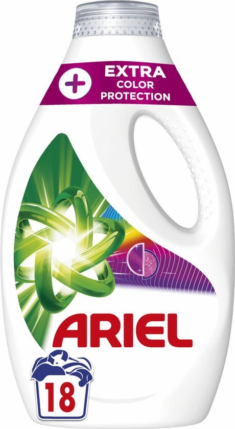 Lessive liquide Ariel Extra Color Care 18 lavages 810 ml | bol