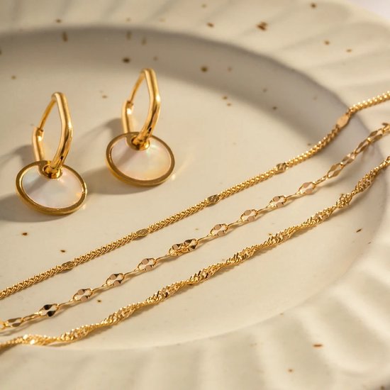 Soraro 3-Delige Minimalist Ketting Set | Minimaliste Kettingen Goud ...
