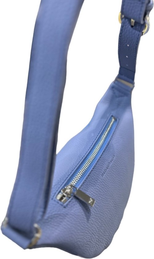 NATHAN-BAUME HEUPTAS SMALL DERBY LEDER INDIGO | bol