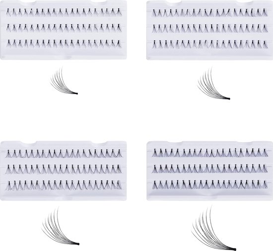 Kurtzy Individuele Wimper Extensions (4 Pak) – 8, 10, 12 en 14 mm ...