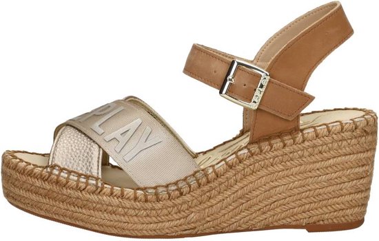 Replay Susan Cross Sandalen Touwzool - cognac - Maat 40 | bol