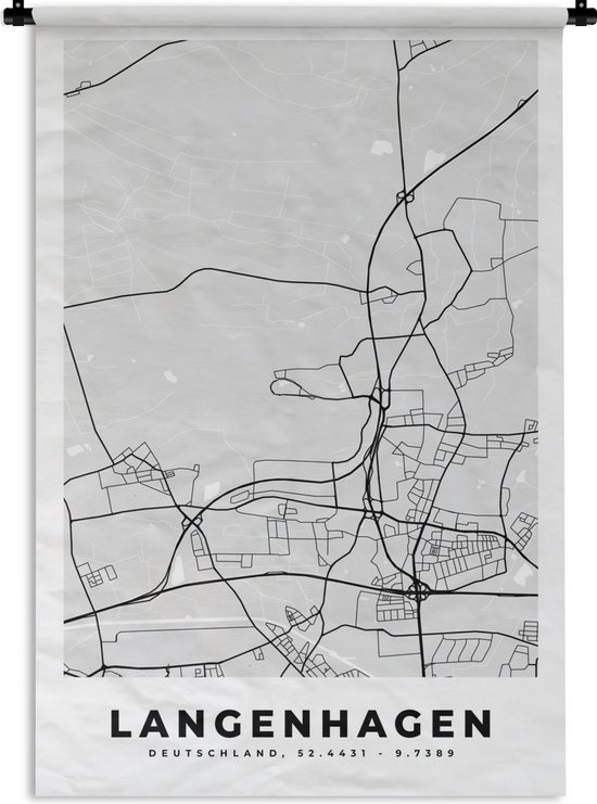 Wandkleed - Wanddoek - Langenhagen - Plattegrond - Duitsland ...