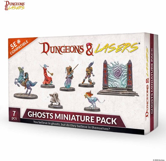 Dungeons and Lasers - GHOSTS MINIATURE PACK - RPG Terrein - Roleplaying ...