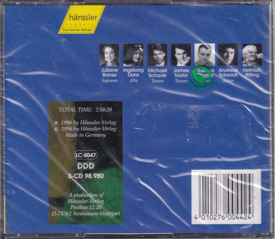 Gächinger Kantorei Stuttgart, Bach-Collegium Stuttgart, Helmuth Rilling ...