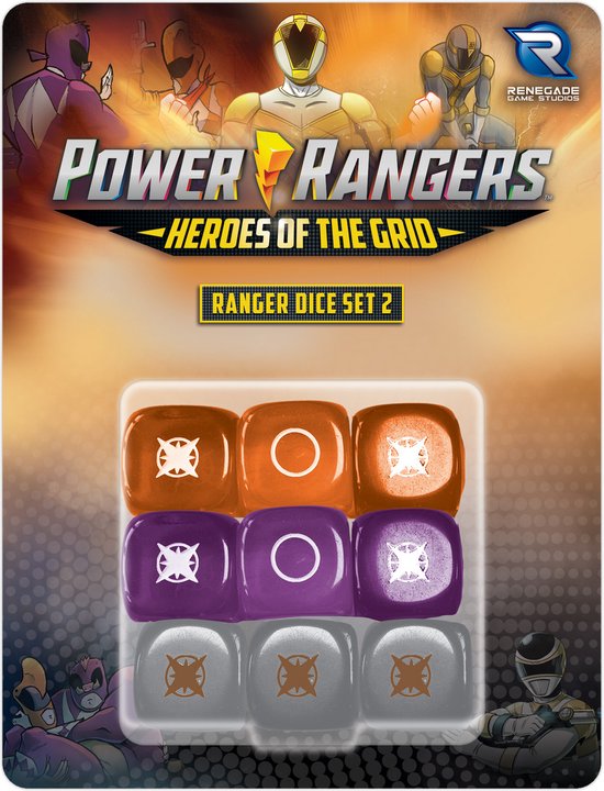 Power Rangers: Heroes of the Grid - Ranger Dice Set #2 - Dobbelsteen ...