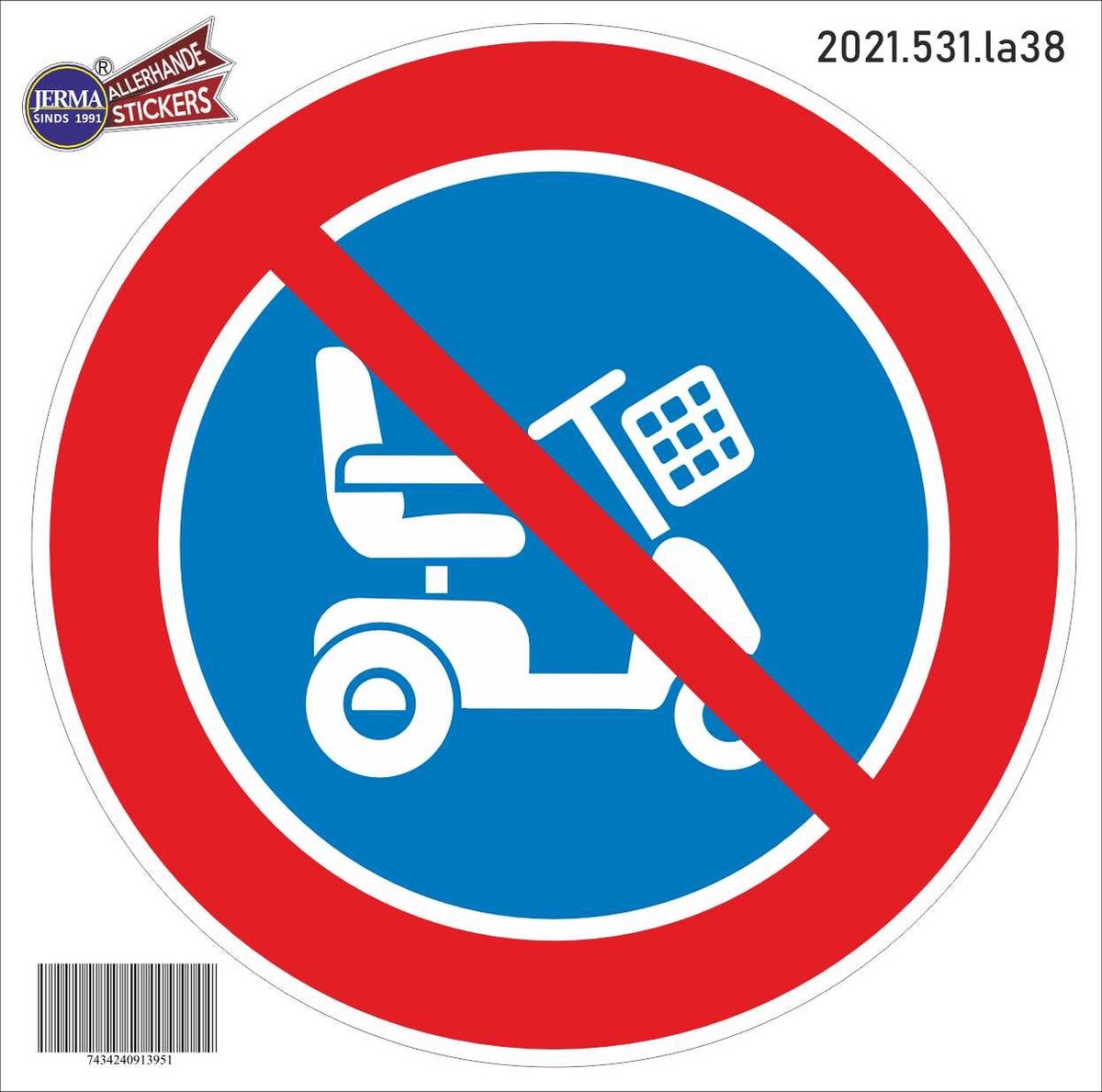 Parkeren scootmobiel verboden sticker. | bol