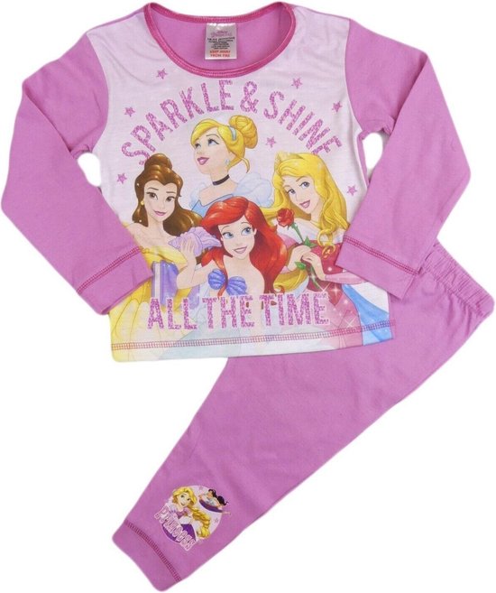 Princess pyjama - maat 92 - Disney Prinsessen pyama - roze | bol