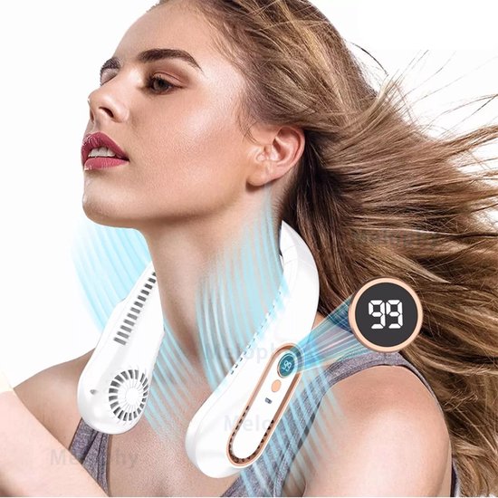 Nekventilator- Wit- Ventilator- Gezichtsventilator- Fan- Neckfan ...