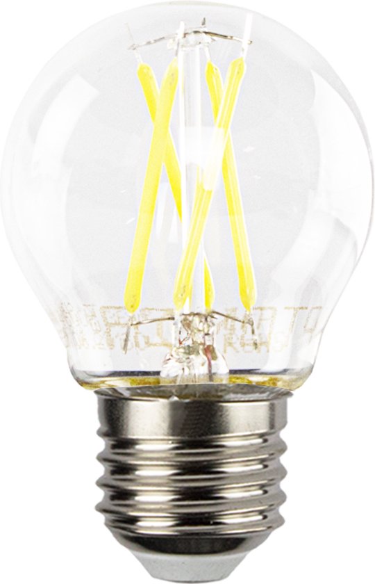 LED Filament Peer lamp | 4W | G45 | E27 | 6000K - Daglicht wit (860) | bol