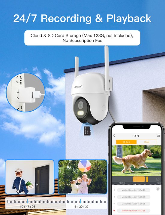 Laxihub OP1 Beveiligingscamera Voor Buiten - 4MP - Beweegbaar - Dual-Band Wifi -... | bol