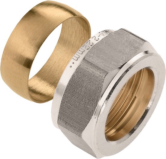 Bonfix Knelring en knelmoer 18 mm - voor vorstvrije buitenkraan - type 71605 / 71615 | bol