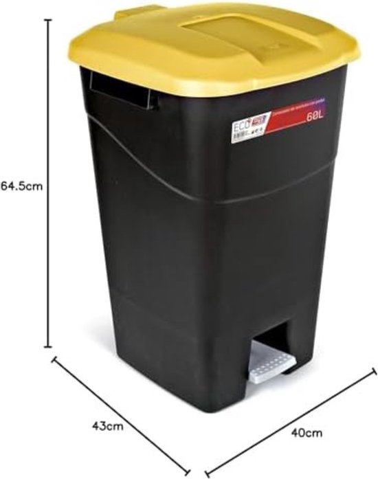 Afvalbak 60 Liter - Pedaalemmer 60 Liter - Afvalemmer 60 Liter | bol