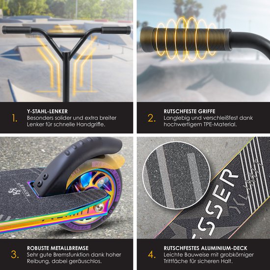 KESSER® X-Limit Stuntstep voor Volwassenen en Kinderen - Step ...