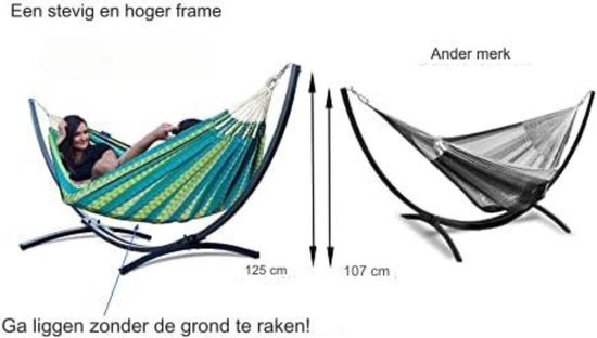Hangmat met spreidstok - Hangmat met standaard - Hangmat met frame - 3 ...