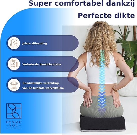 Comfortabele Stoelverhoger Volwassenen - OEKO-TEX hoes - Vormvast, 13 ...