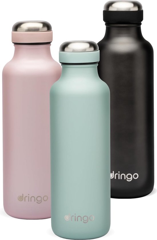 RVS Drinkfles - Isolatie - Duurzaam - Lichtgewicht - 500ml - Mint | bol