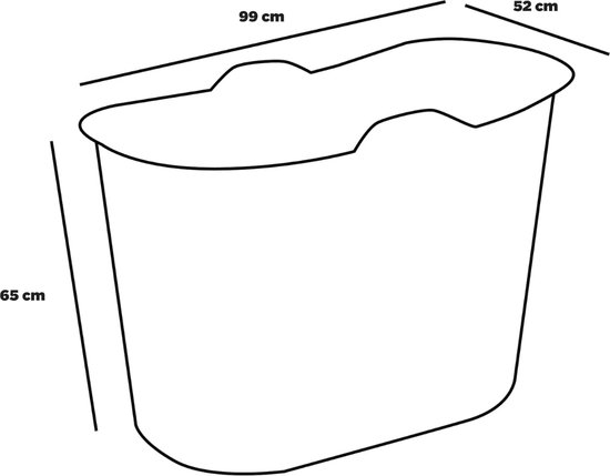 Ijsbad - Zitbad - Ice Bath - 220 Liter - Dompelbad - Zwart | bol