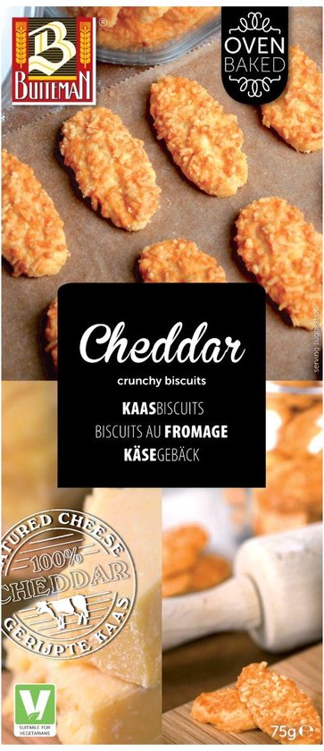 Buiteman Biscuits au fromage cheddar affiné biscuits au fromage avec ...