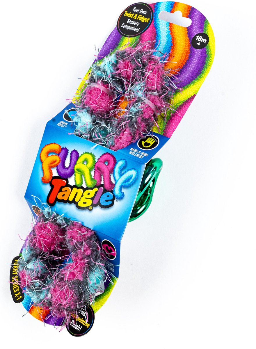 Tangle Furry Fidget - Oursin Pink Furry Fidget - Peluche | bol