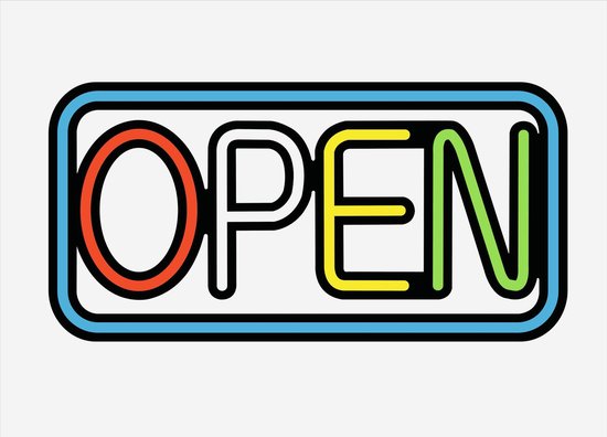 LED Neon Bord OPEN - Licht Reclamebord Open Bord - Verschillende ...
