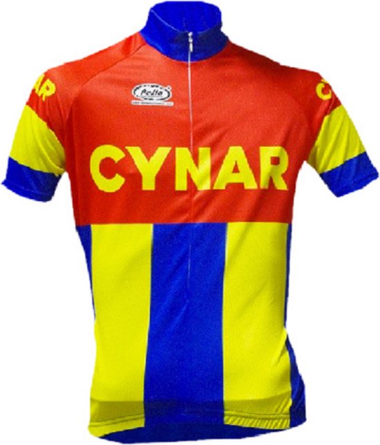 Cynar Fietsshirt korte mouwen heren Rood Geel/ MAGLIA MANICA CORTA ...