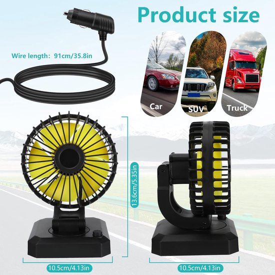 Auto ventilator - Auto airco - Autoventilator 12v - Auto koeler - Auto ...