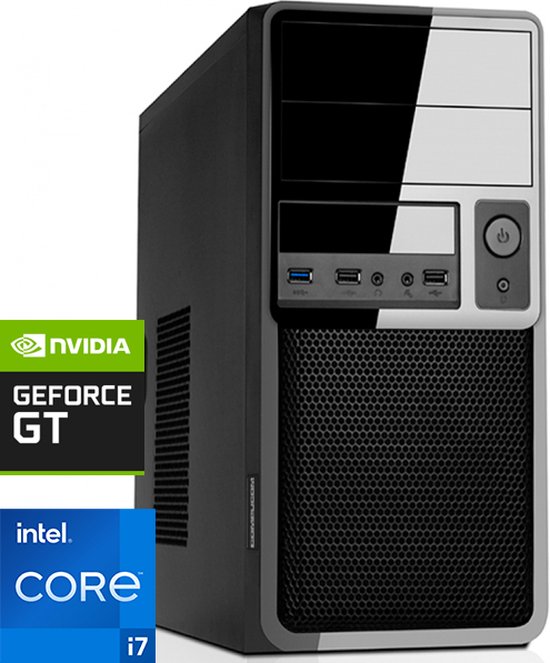 Intel Desktop PC met Core i7F - 4x HDMI - 64GB RAM - 2000GB NVMe M.2 ...