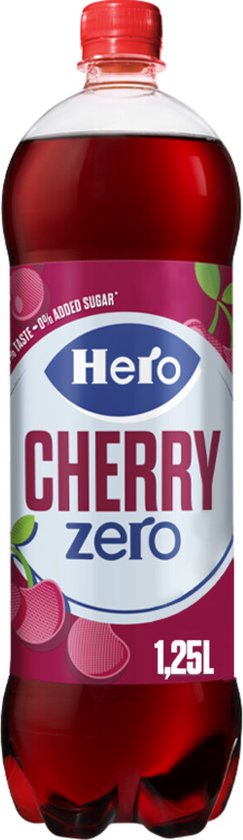 Hero Cherry Zero - 6 x 1,25 liter - Voordeelverpakking | bol