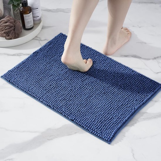Badmat Anti-Slip av soft Chenille | Super absorberend en machinewasbaar ...