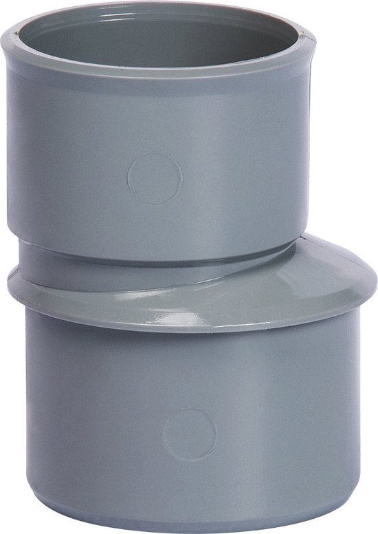 Verloopstuk excentrisch 50x40 pvc | bol