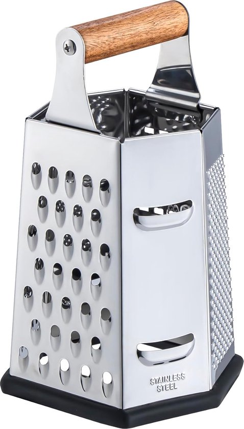 6-zijdige rasp, vierkante rasp van roestvrij staal (20 x 12 cm), rasp ...