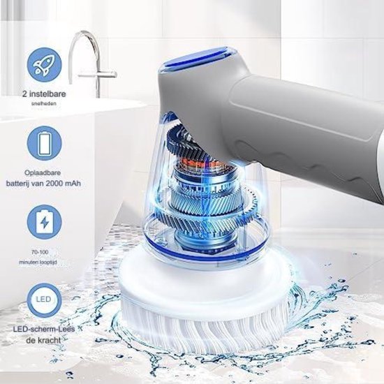 Multi Scrubber - Elektrische Schoonmaakborstel - Elektrische ...