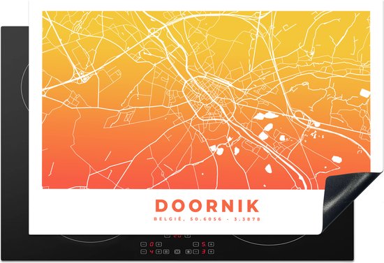 KitchenYeah® Inductie beschermer 77x51 cm - Stadskaart - Doornik ...