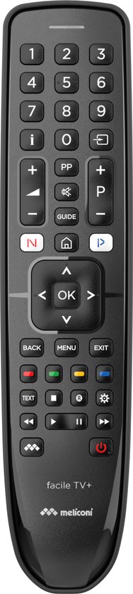 Meliconi Gumbody Facile TV+ afstandsbediening RF Draadloos Drukknopen | bol