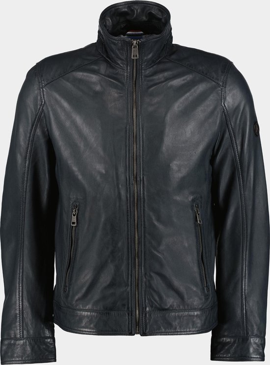 Donders 1860 Lederen jack Blauw Leather Jacktes 52468/799 | bol