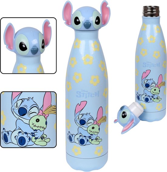 Lilo & Stitch DISNEY Blauwe Aluminium Drinkfles, Warme Dranken Fles ...