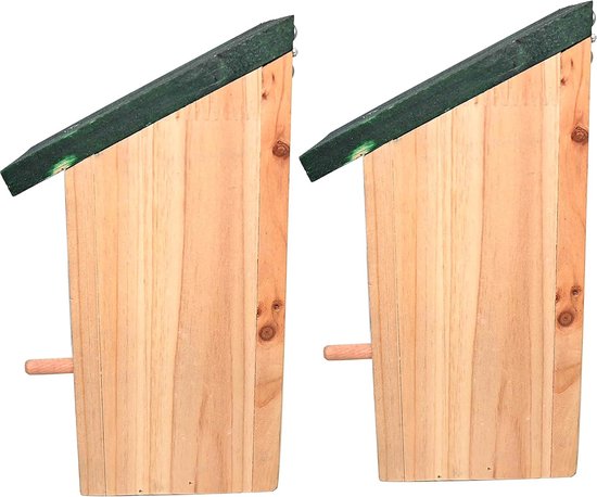 2 X Houten Houten Vogel Nesting Box Nest Vogelhuis Kleine Vogels Blauwe ...