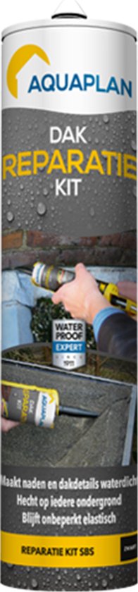 Aquaplan Dak-Reparatie Kit - waterdichte reparatiepasta - 310 ml | bol