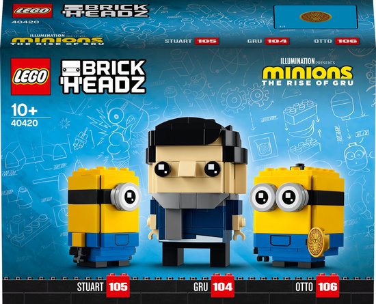 LEGO BrickHeadz Minions - Gru, Stuart en Otto - 40420 | bol