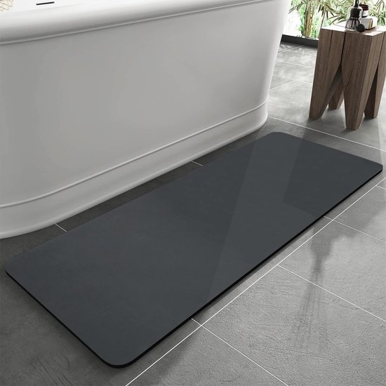 Grote badmat van diatomeeënaarde - Stenen badkamermat - 40x120 cm | bol