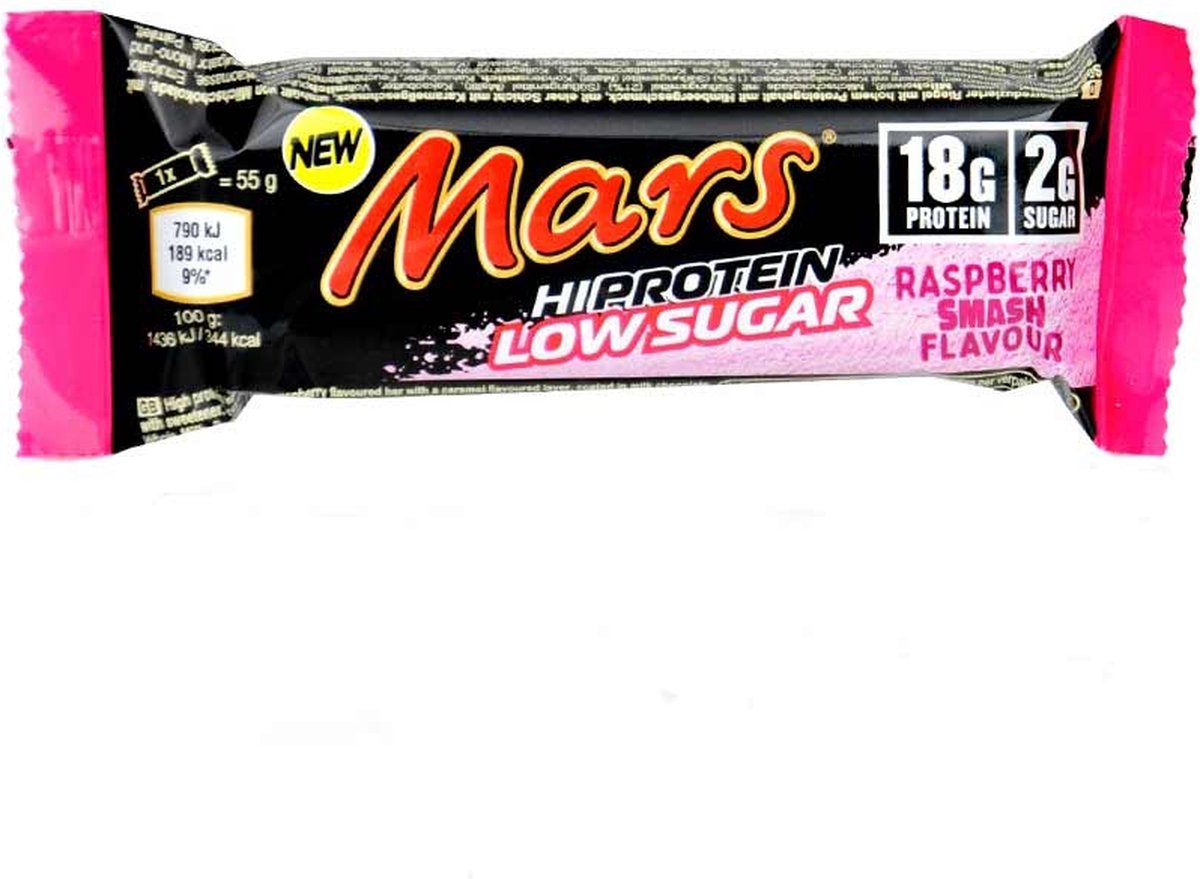 Mars Low Sugar High Protein Bar 12 repen Raspberry Smash Flavour | bol