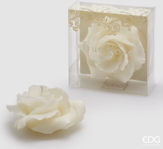 EDG - Enzo De Gasperi Witte roos geurkaars D11 | bol