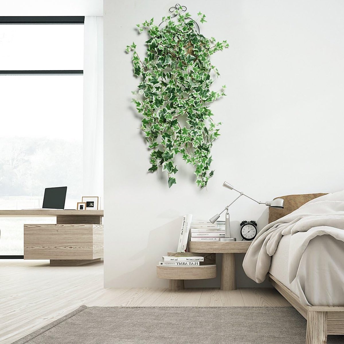 Kunstplanten, Engelse klimop, bruiloft, slinger, hangende bladeren ...