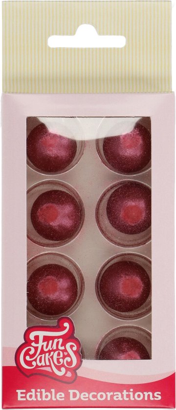 FunCakes Chocolade Balletjes - Chocolade Garnering - Parelmoer Robijn ...