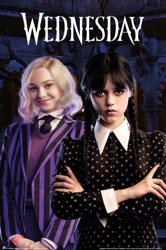 Poster Wednesday and Enid 61x91,5cm | bol