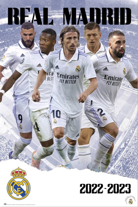 Poster Real Madrid Grupo 2022 2023 61x91,5cm | bol
