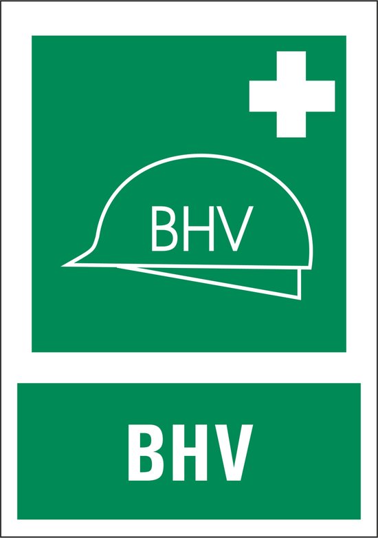 BHV sticker met tekst 297 x 420 mm | bol