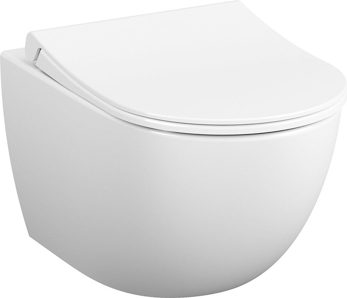 Rim-ex wall-hung WC pan, 54 cm, White | bol